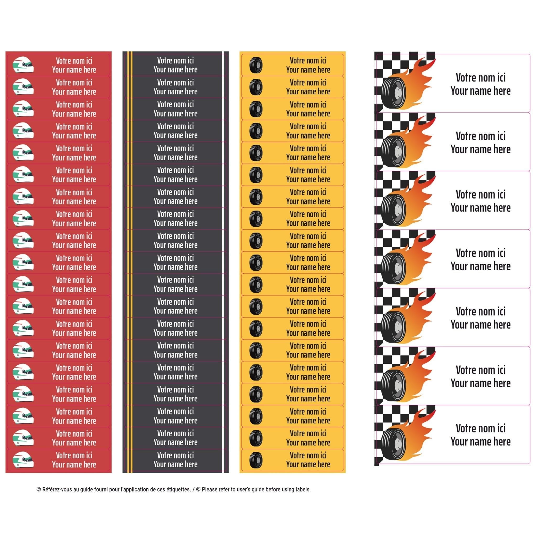 Peel And Stick Custom Name Labels - Car – Maple Labels