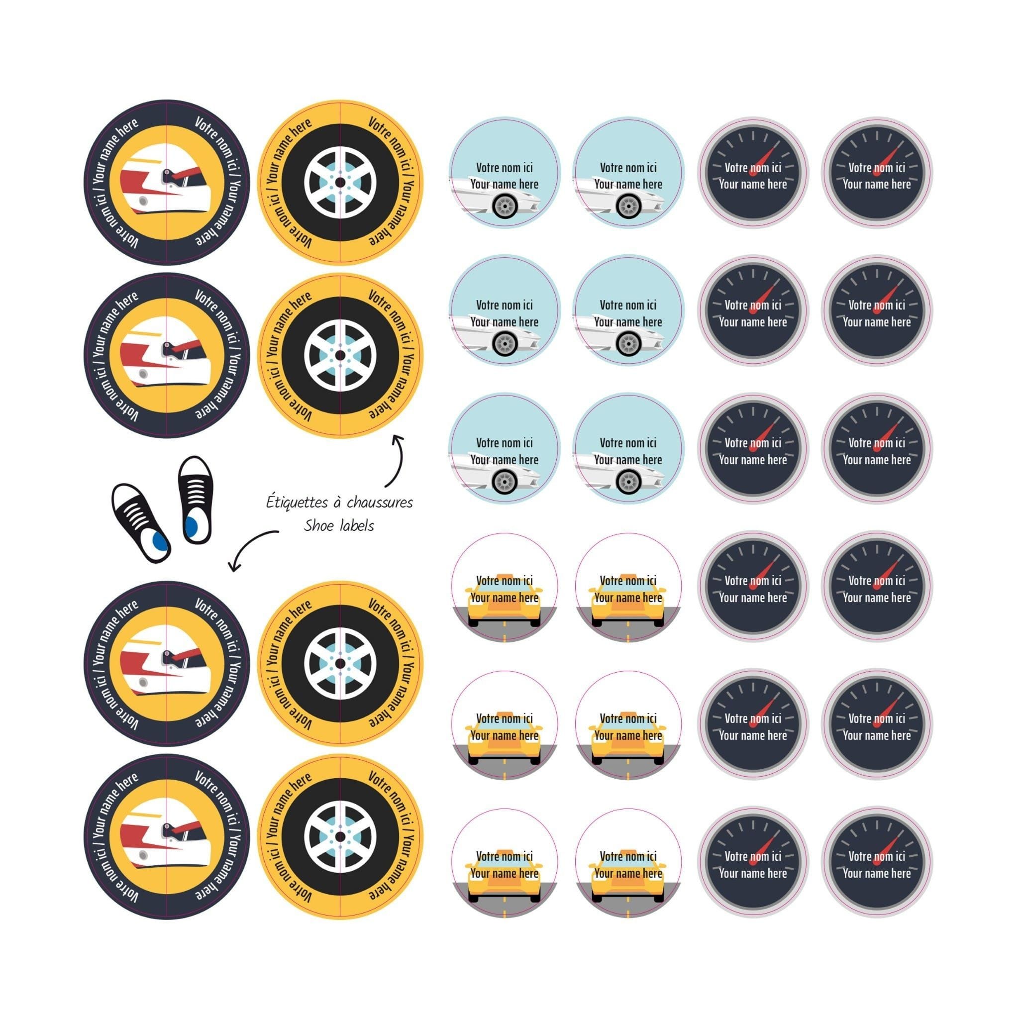 Peel And Stick Custom Name Labels - Car – Maple Labels