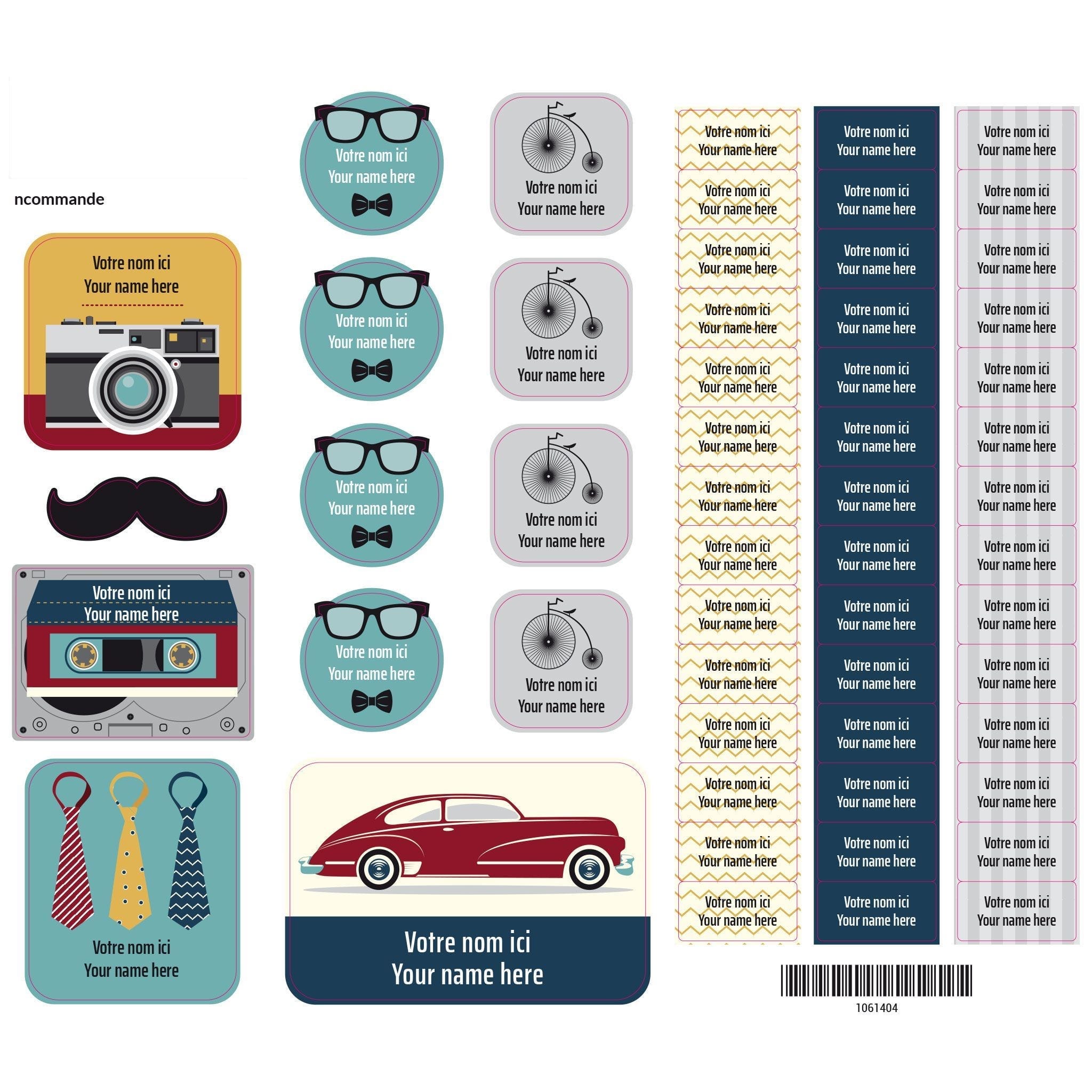 Peel And Stick Custom Name Labels - Mister – Maple Labels