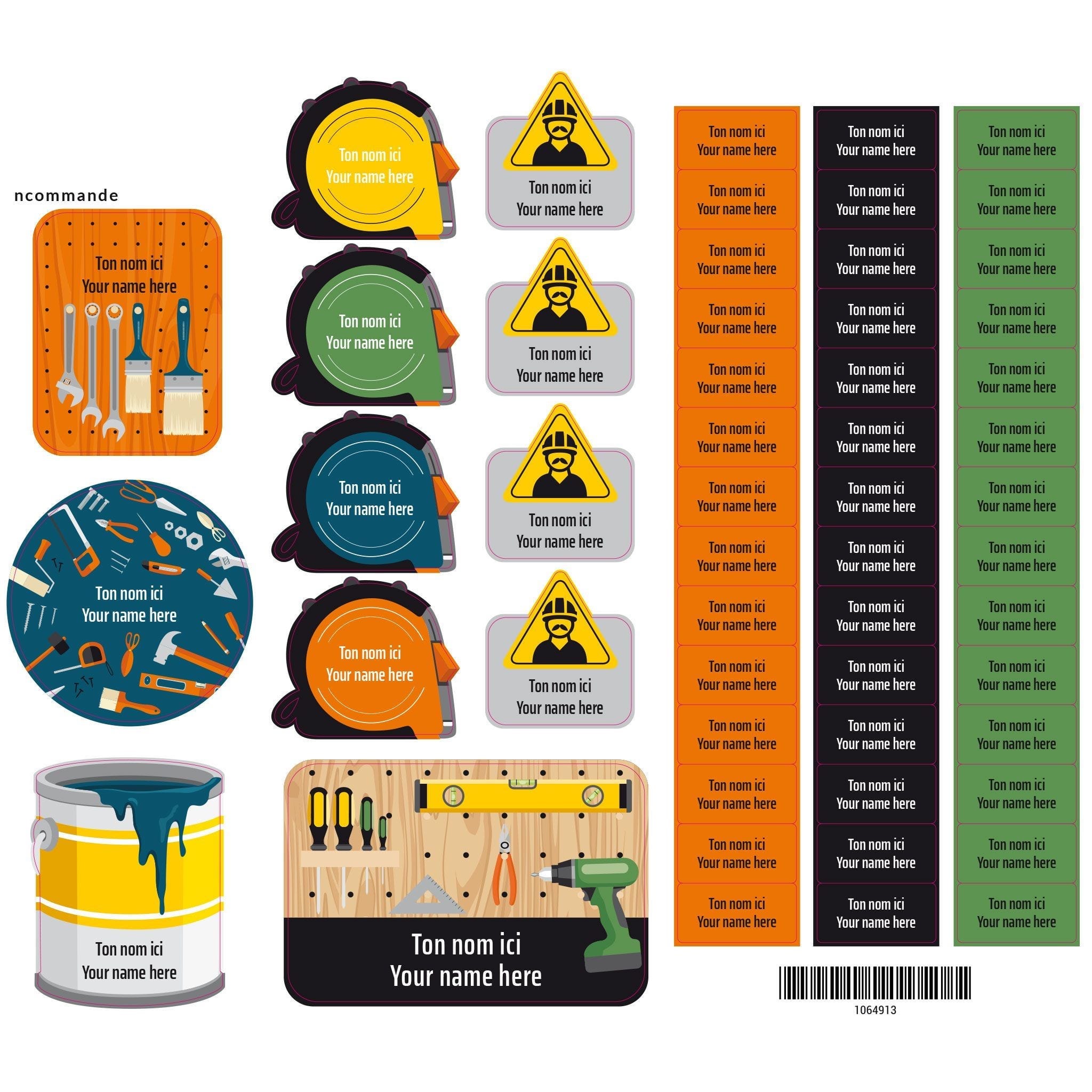 Peel And Stick Custom Name Labels - Tools – Maple Labels