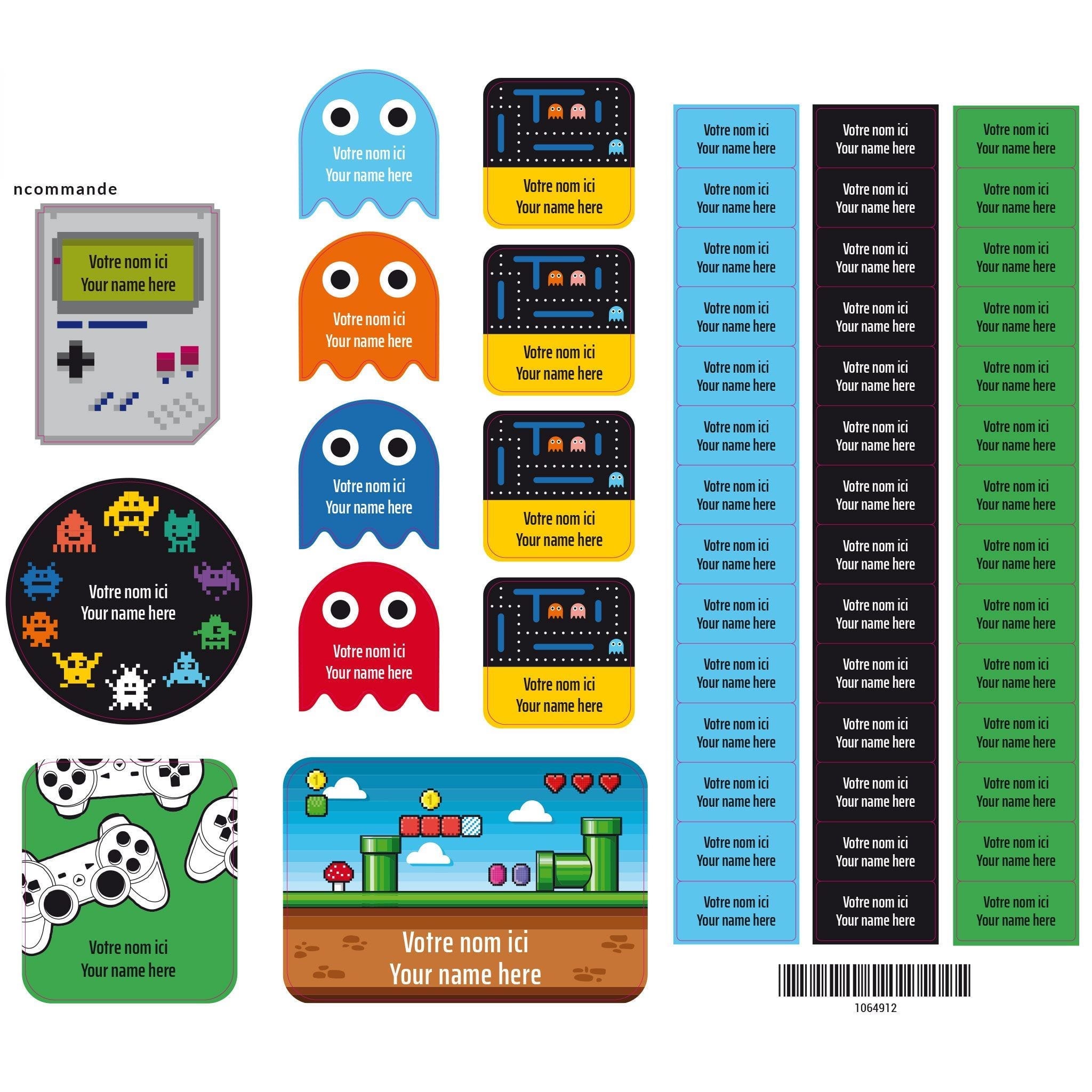Peel And Stick Custom Name Labels - Video Games – Maple Labels
